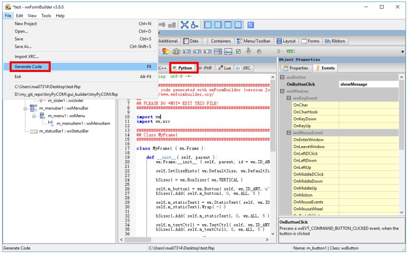 极易上手的可视化wxPython GUI构建工具(wxFormBuilder)-电源网星球号