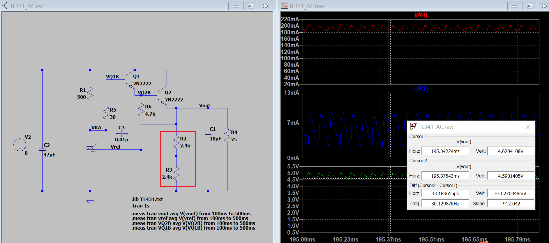 LTSpice TL431搭建的5V 200mA LDO-电源网星球号